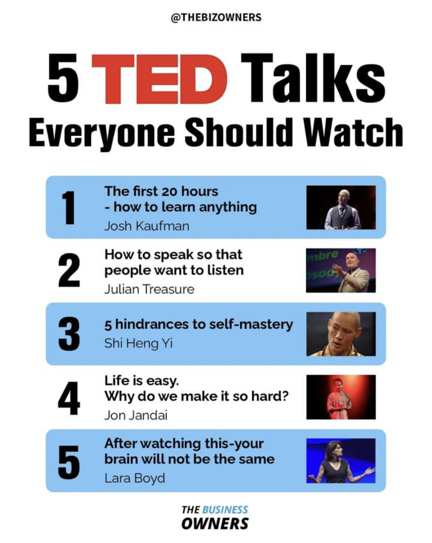 5 TED TALK, AMIT MINDENKINEK ÉRDEMES LÁTNIA - english, kult - UNIversum